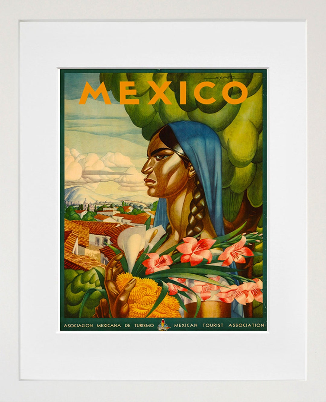 Mexico Art Sign Mexican Travel Poster Print (XR400) - Etsy