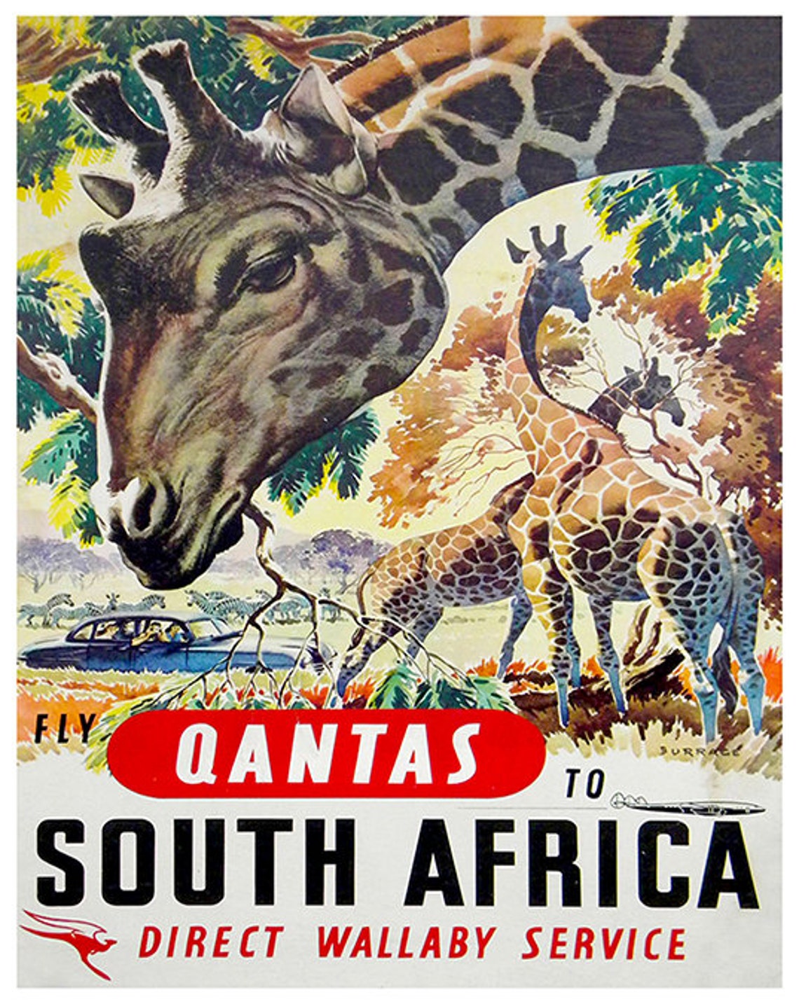 Africa Art Vintage Travel Poster Print Home African Wall Decor - Etsy