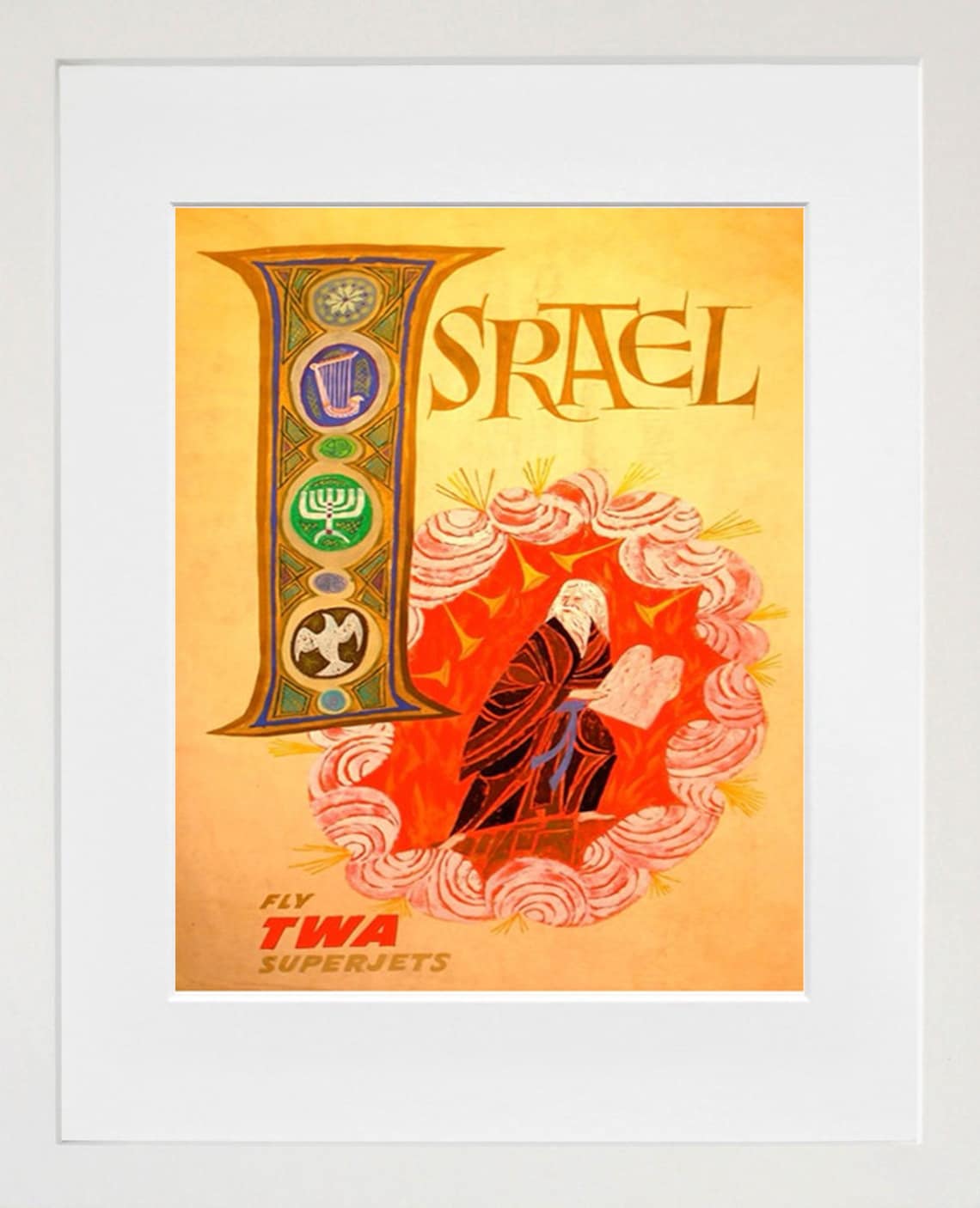 Israel Vintage Art Travel Poster Print Home Wall Decor - Etsy