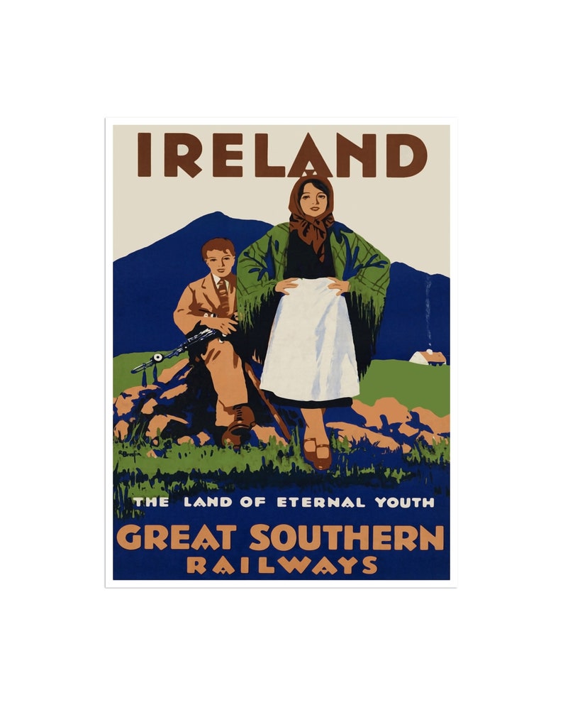 Ireland Art Print Travel Poster Irish Home Decor ZT264 - Etsy
