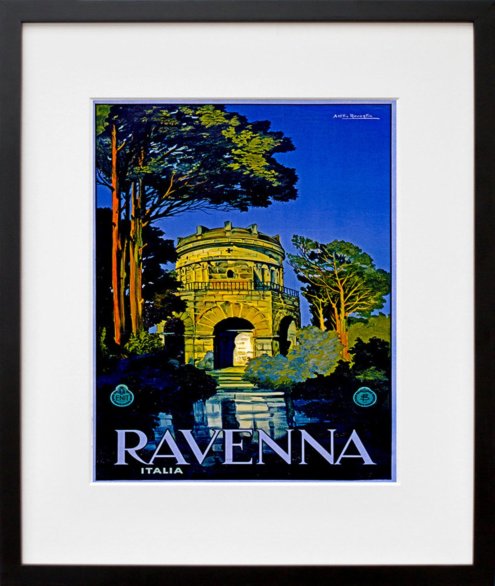 Art Italy Travel Poster Ravenna Vintage Print ZT159 - Etsy