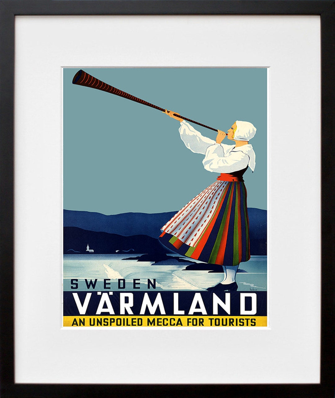 Sweden Art Print Swedish Travel Home Decor Poster ZT272 - Etsy