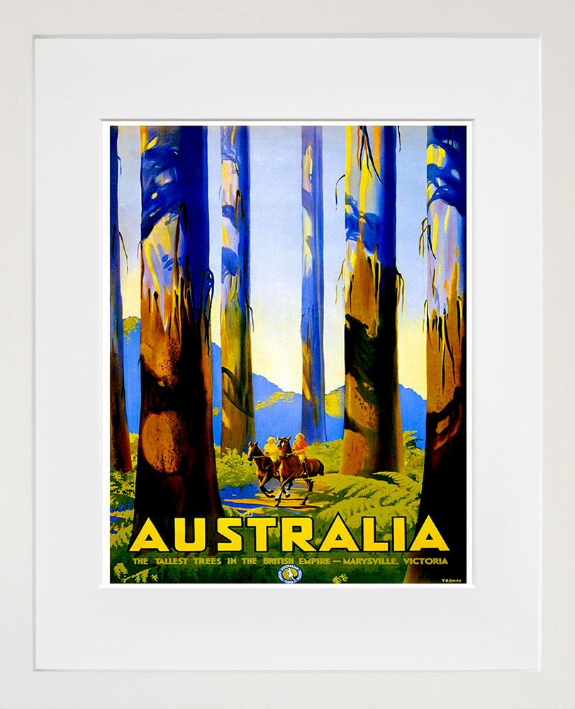 Australia Travel Poster Home Decor Australian Wall Art Print - Etsy