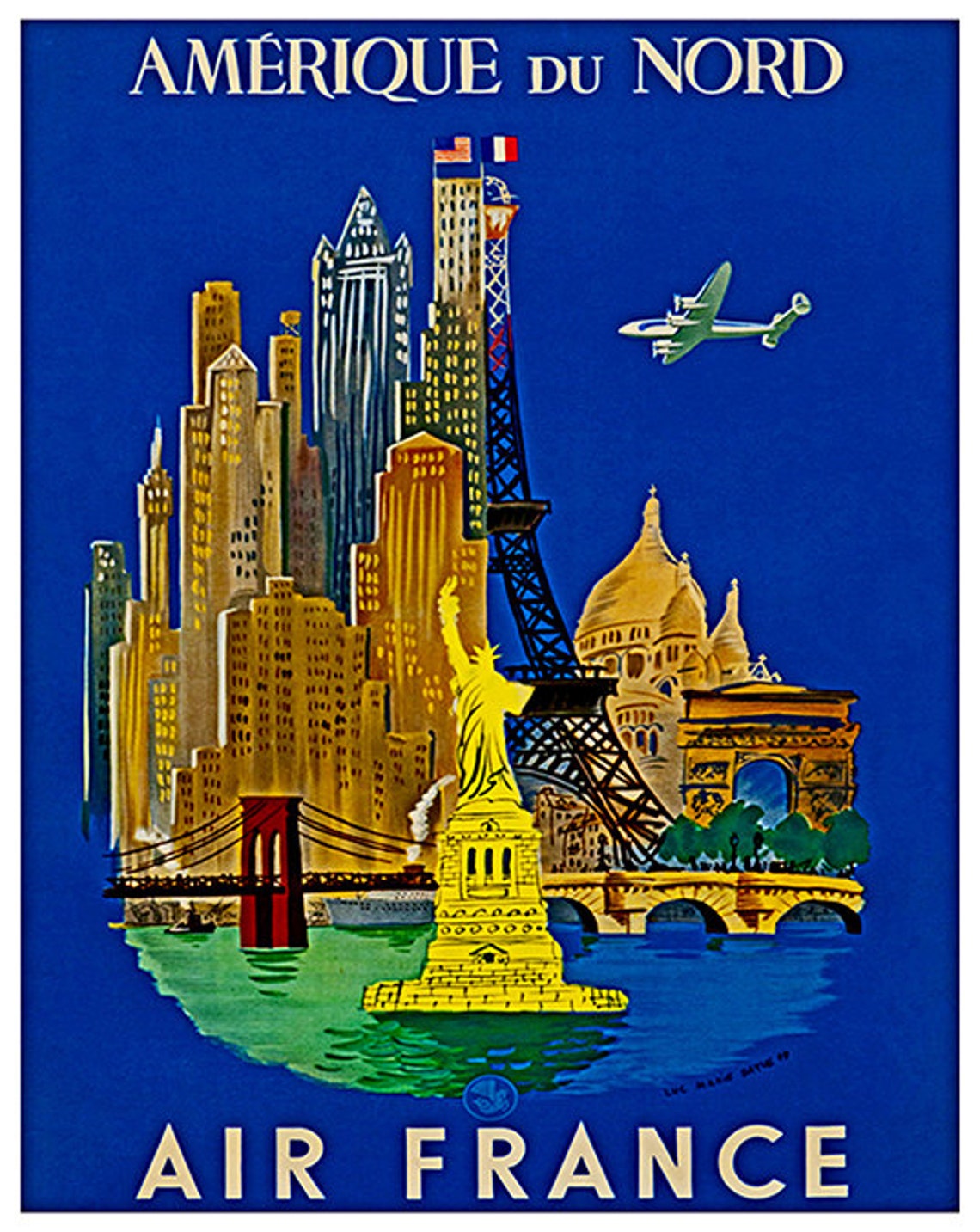 USA Travel Poster American Wall Art Print ZT327 - Etsy UK
