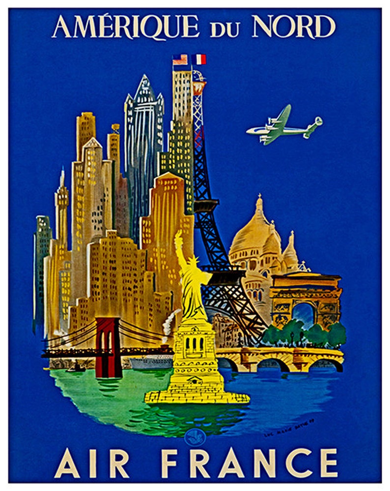 USA Travel Poster American Wall Art Print ZT327 - Etsy UK