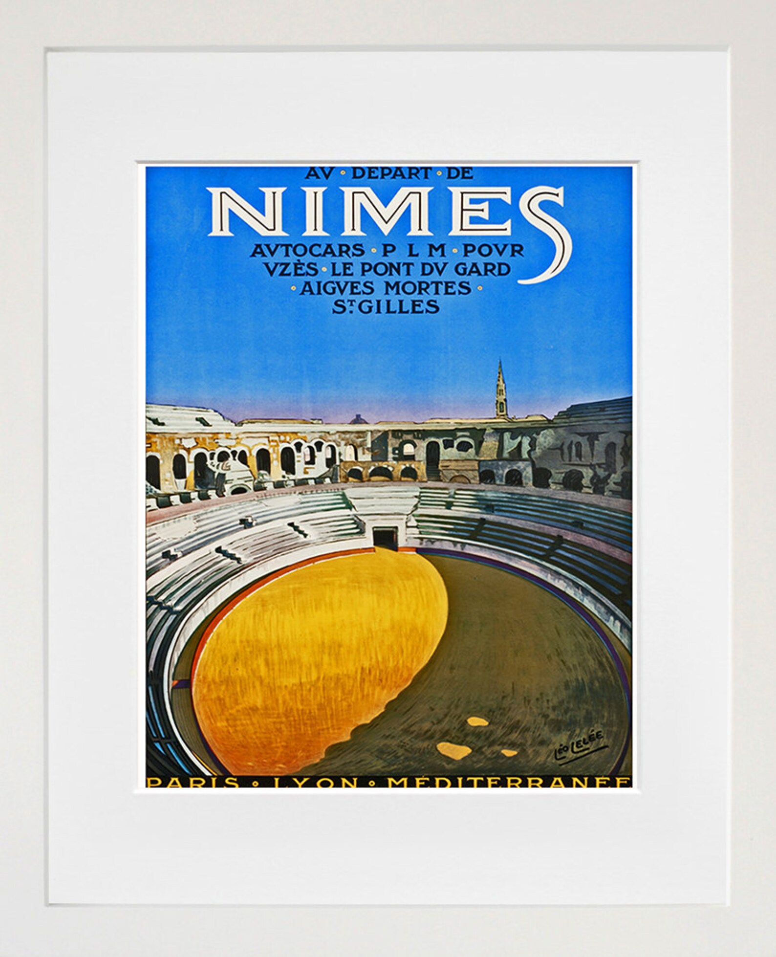Nimes France Art Print Travel Poster French Home Decor ZT344 - Etsy