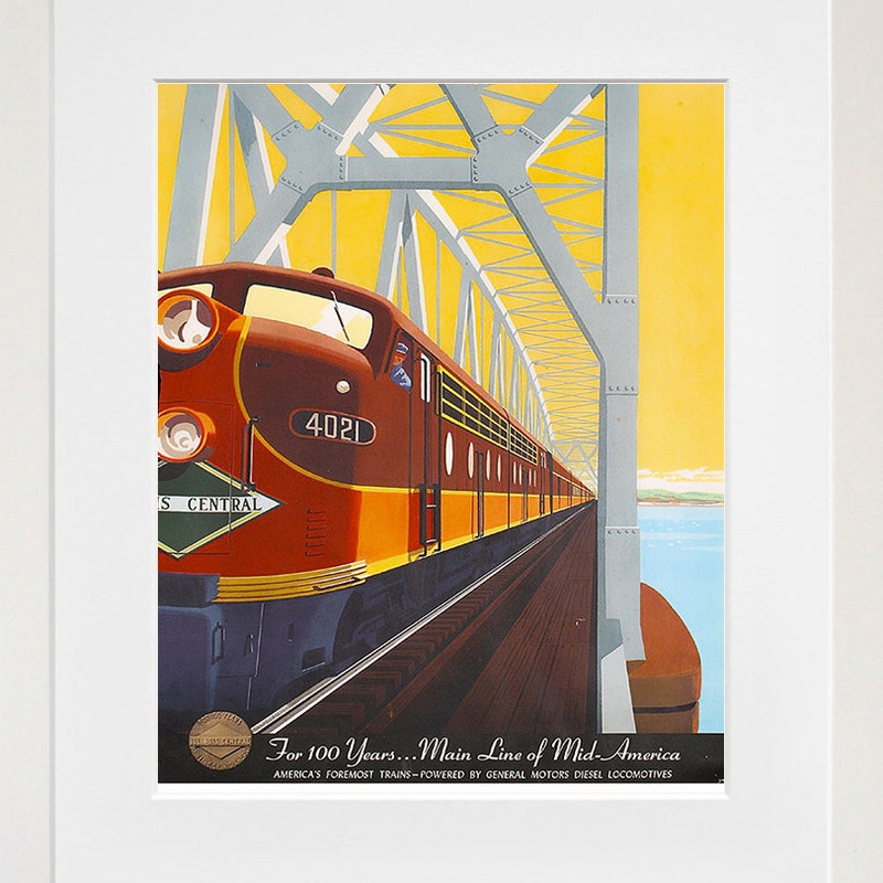 Railroad Poster - Etsy