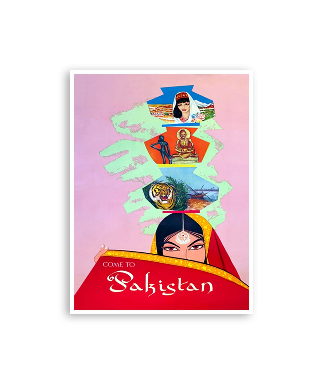 Pakistan Travel Poster Art Print Home Decor (ZT377) - Etsy