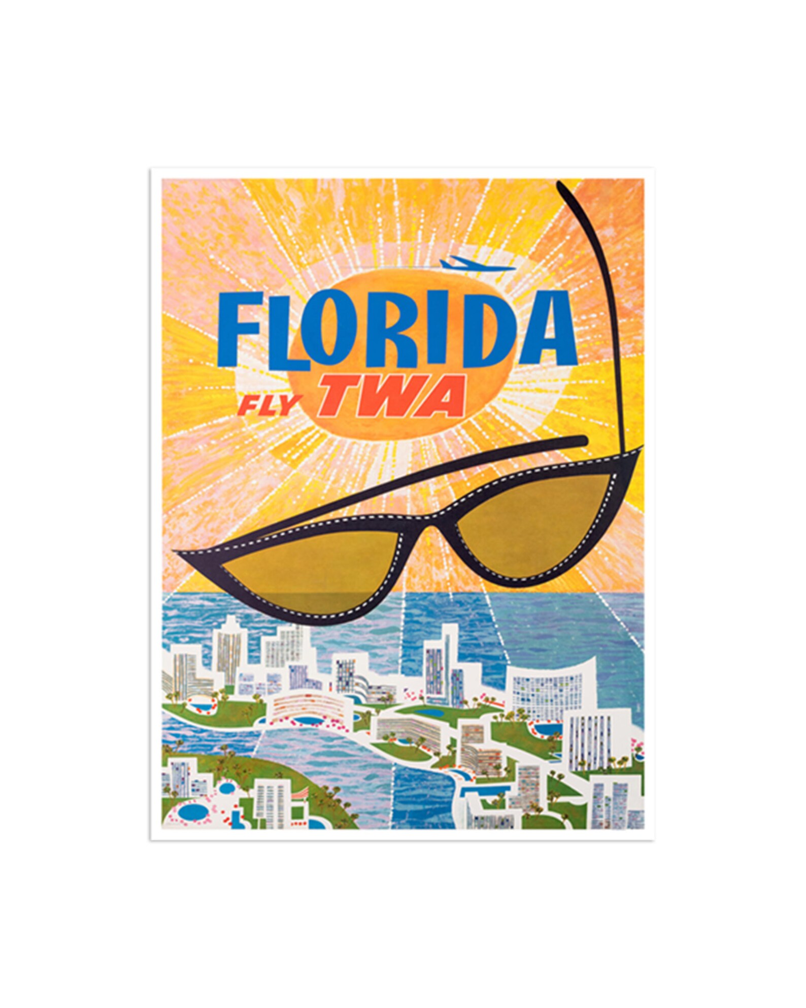 Florida Travel Art Print America Vintage Poster XR2806 - Etsy
