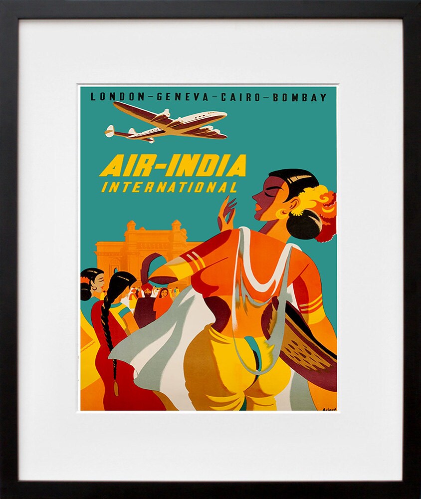 India Retro Poster Indian Art Travel Poster Wall Art Print (XR169) - Etsy