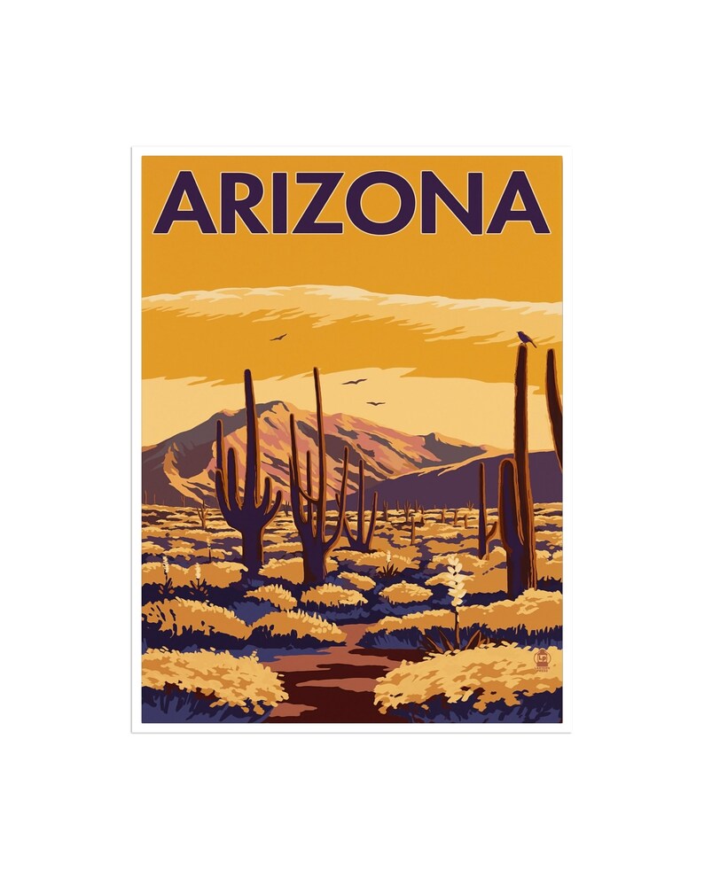 Arizona Art Travel Poster America Print Home Decor (ZT386) - Etsy