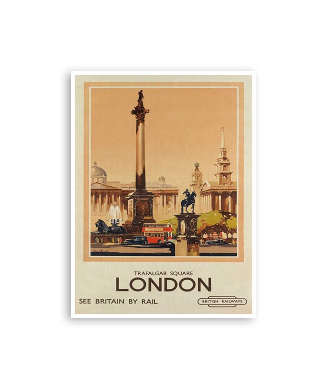 London Art England Travel Poster British Railways Print Tourist ...