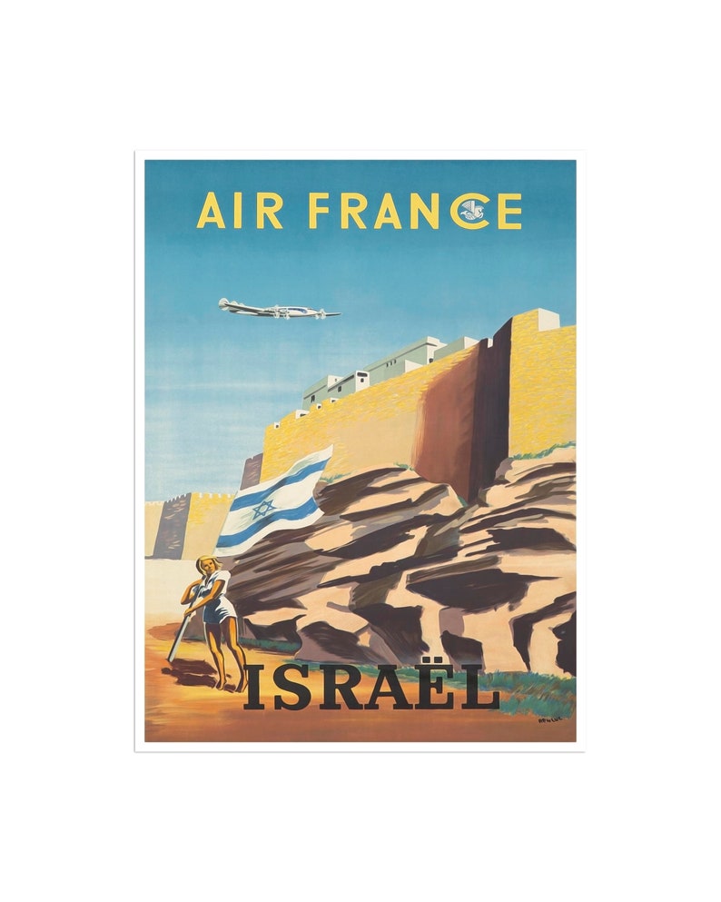 Israel Art Vintage Travel Poster Print Home Wall Decor - Etsy