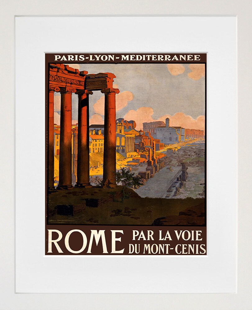 Roman Art Print Rome Travel Poster Home Decor ZT343 - Etsy
