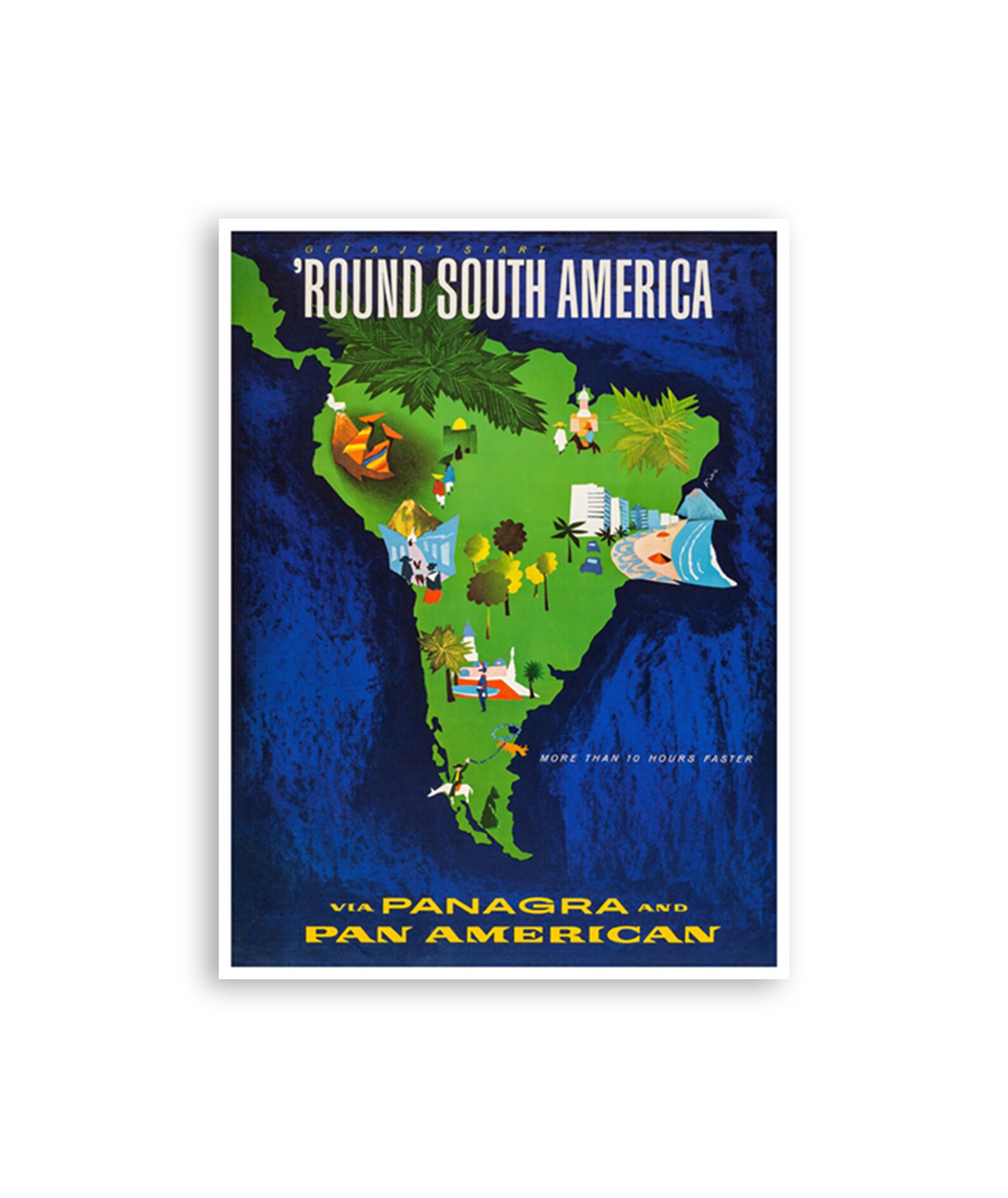 South America Poster Travel Art Print Home Wall Decor XR2434 | Etsy