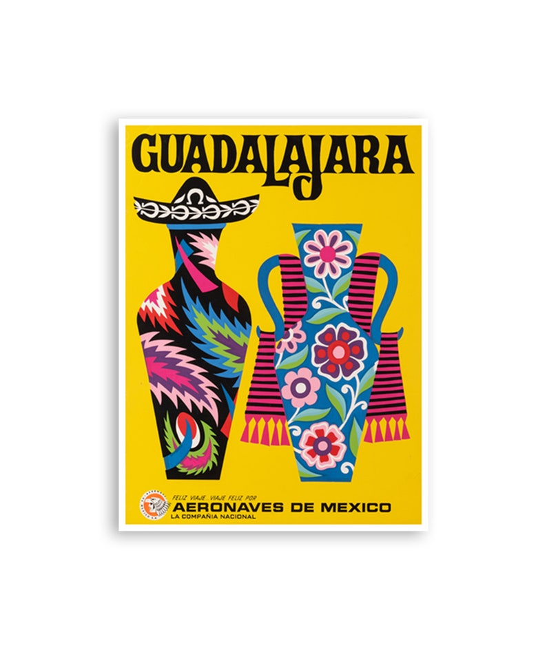 Guadalajara Art Print Mexico Travel Poster Home Decor XR2854 | Etsy