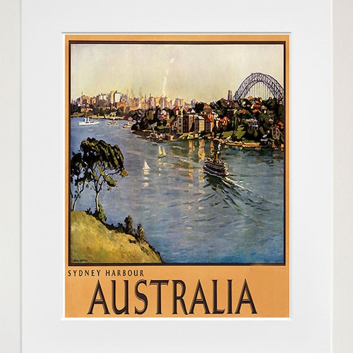 Australia Art Vintage Travel Poster Print Home Wall Decor - Etsy