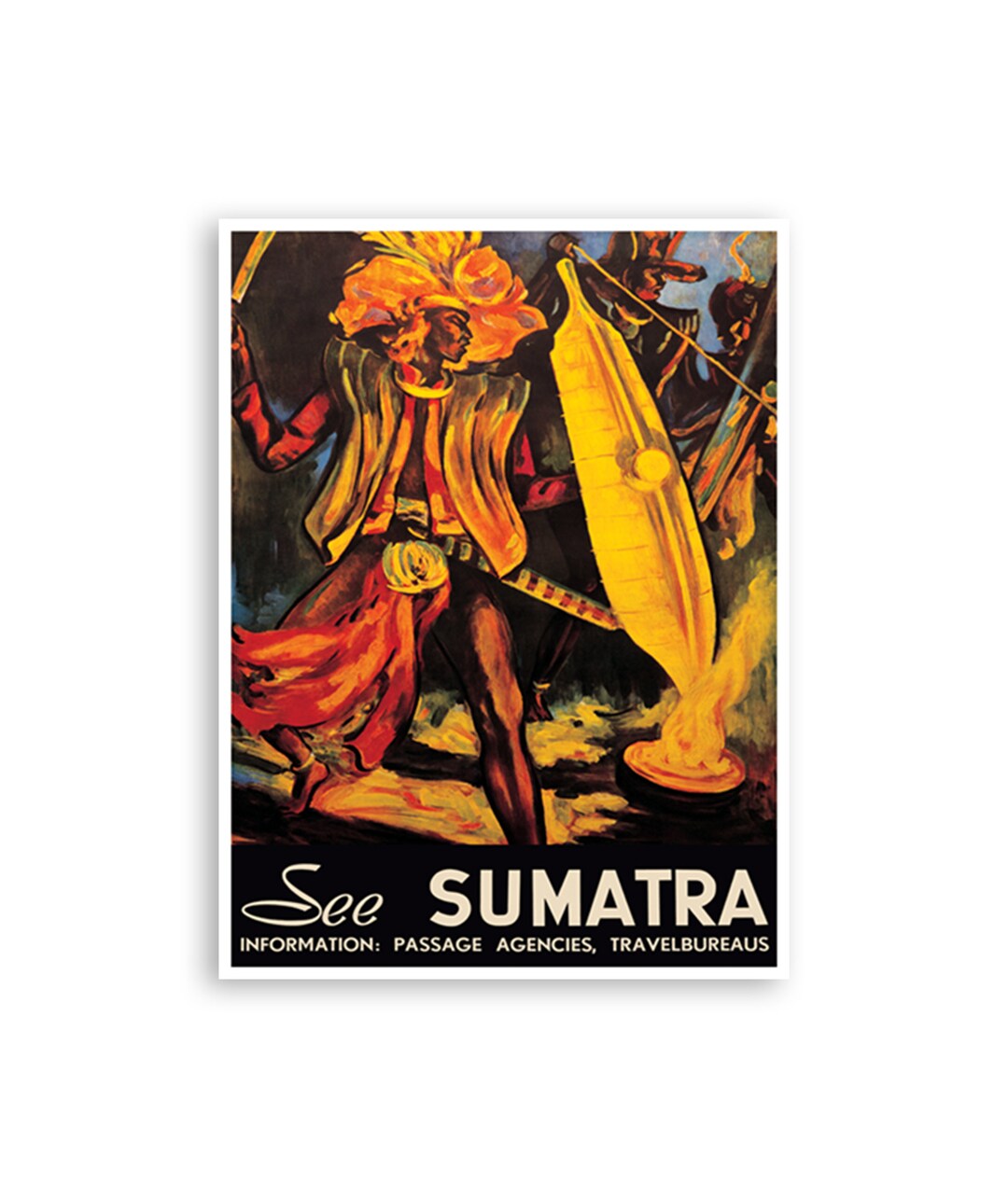 Sumatra Art Indonesia Travel Poster Print XR629 - Etsy