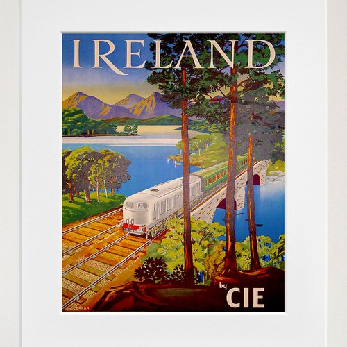 Ireland Art Blarney Castle Travel Poster Irish Home Decor - Etsy