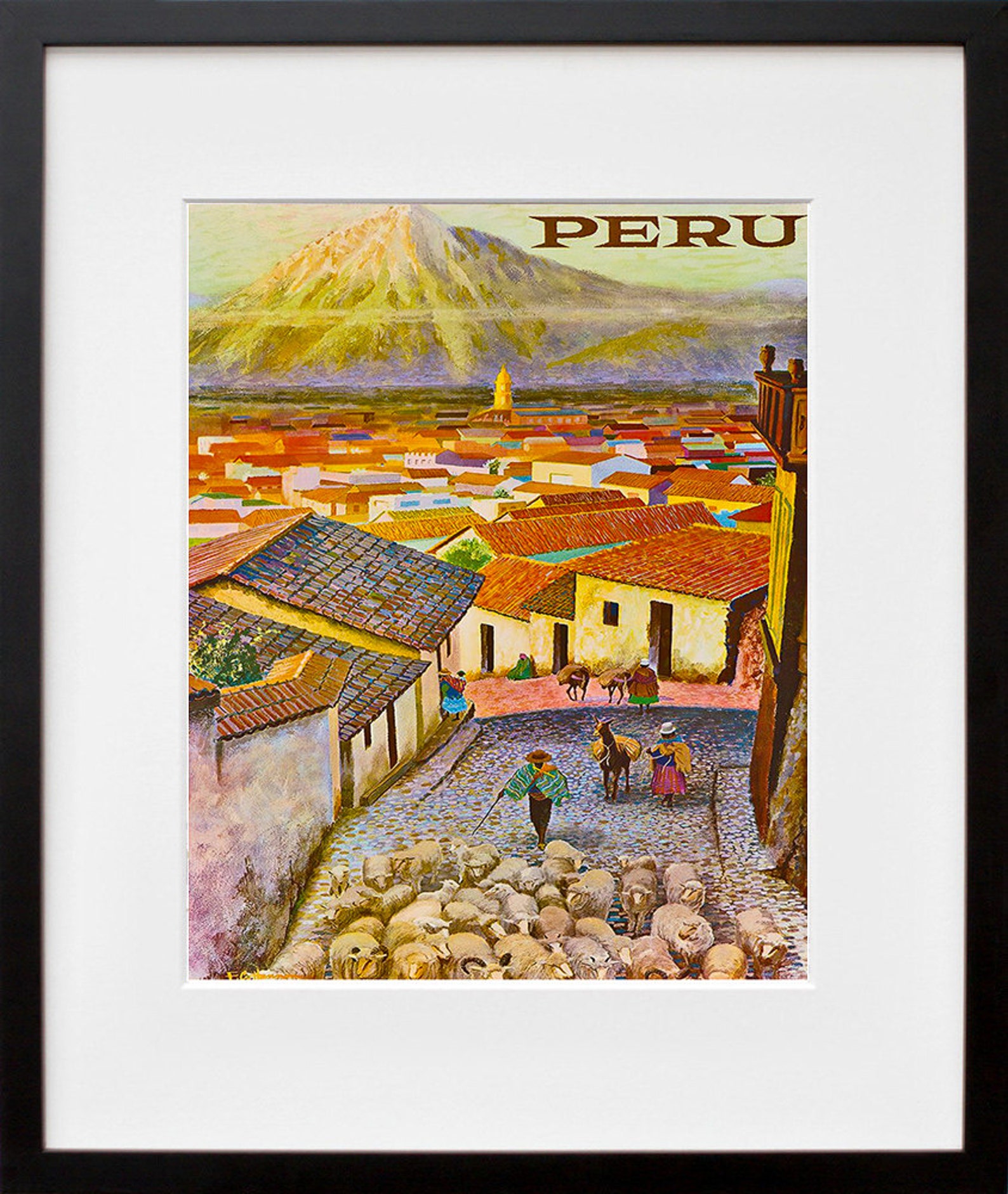 Travel Art Print Peru Advertising Poster TR14 - Etsy
