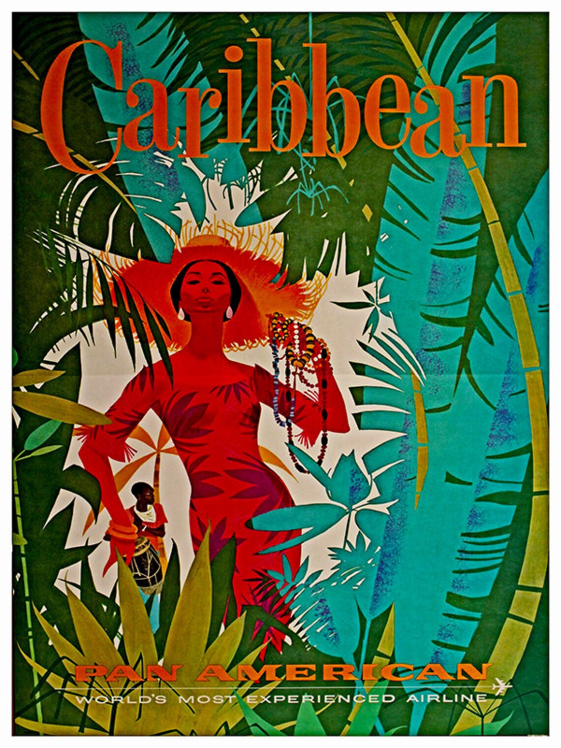 Caribbean Travel Poster Wall Art Print ZT304 | Etsy