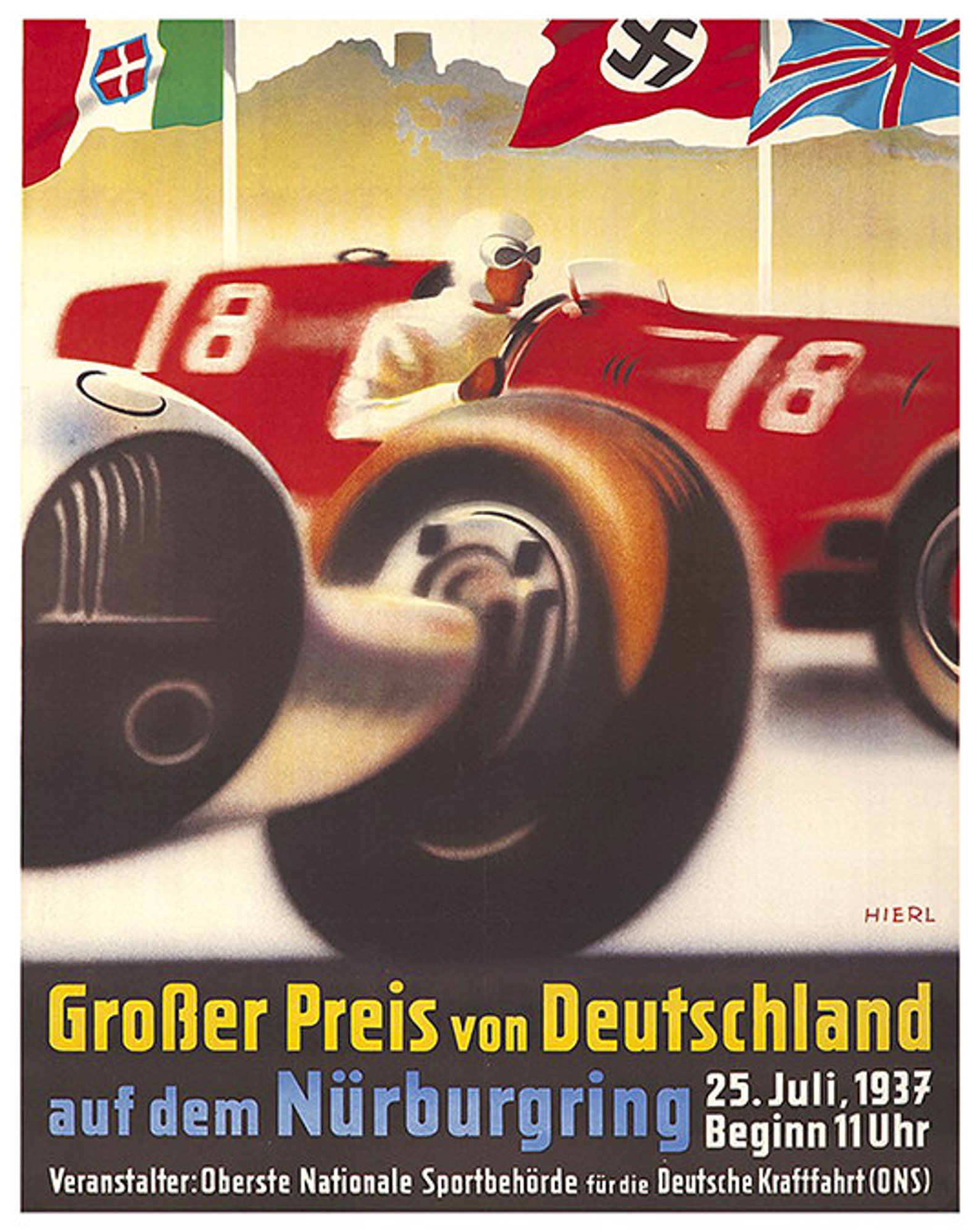 German Racing Art Travel Poster Print Wall Decor XR123 - Etsy