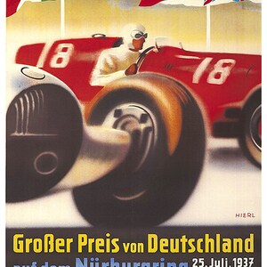 German Racing Art Travel Poster Print Wall Decor XR123 - Etsy