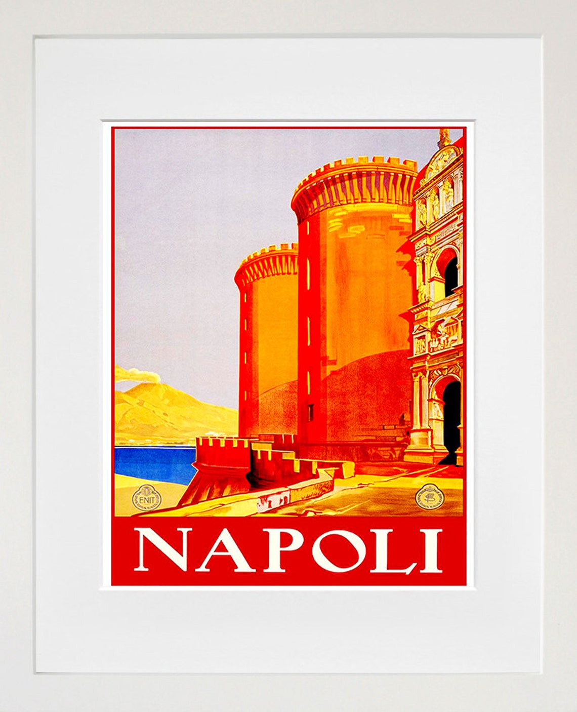 Napoli Italy Travel Poster Home Decor Italian Wall Art Print (ZT528 ...