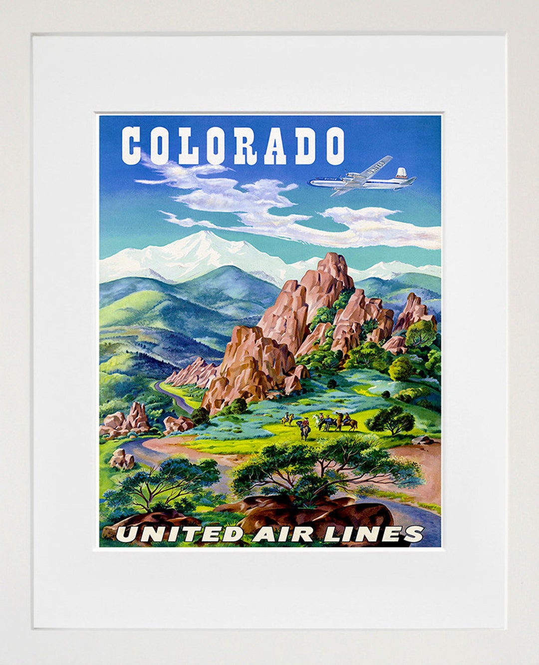 Colorado Wall Art American Print Travel Poster Home Decor (ZT663) - Etsy