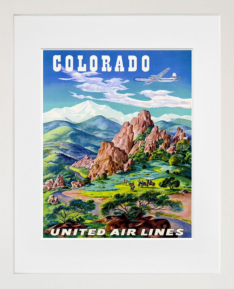 Colorado Wall Art American Print Travel Poster Home Decor | Etsy