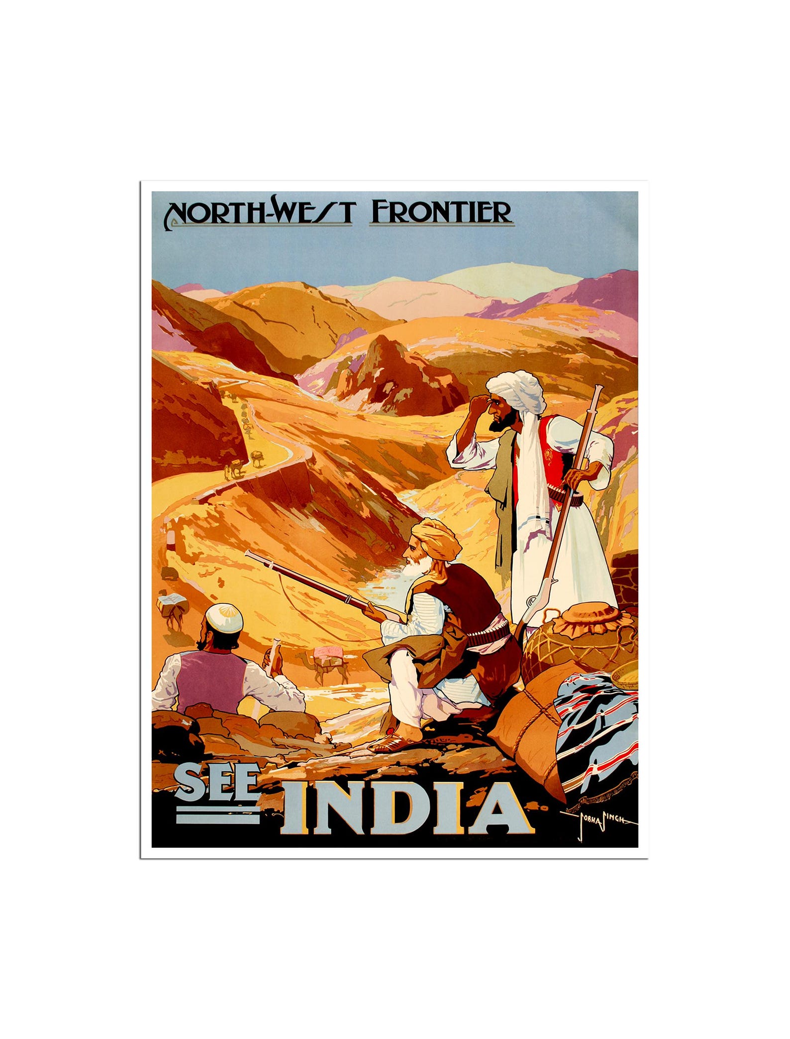 India Travel Art Indian Poster Print Northwest Frontier (zt130)a - Etsy