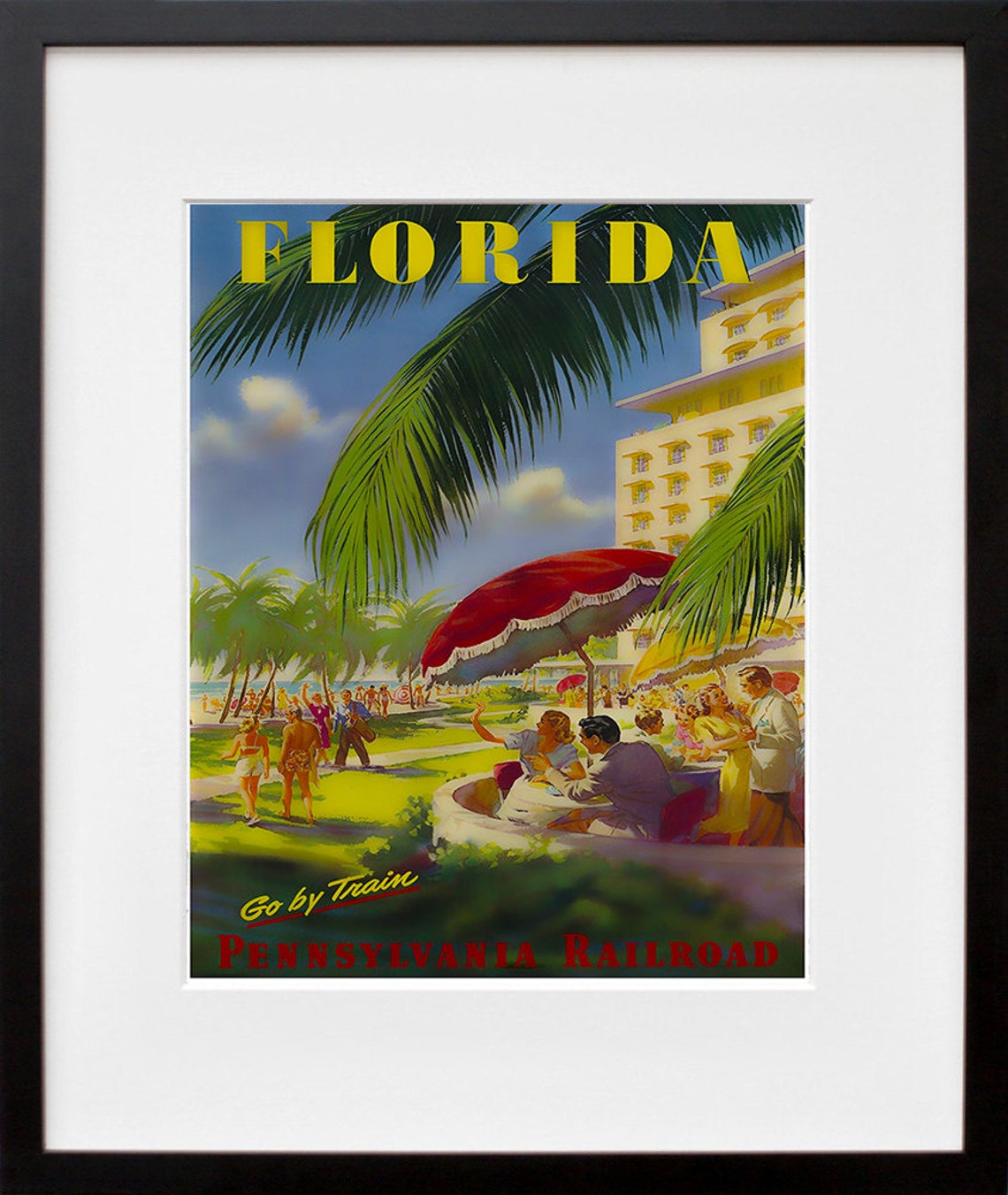 Florida Wall Art Print America Vintage Travel Poster TR79 - Etsy
