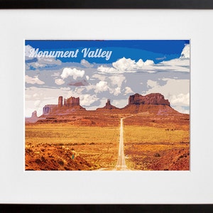 Monument Valley Poster Travel Art Print Home Decor ZB18 - Etsy
