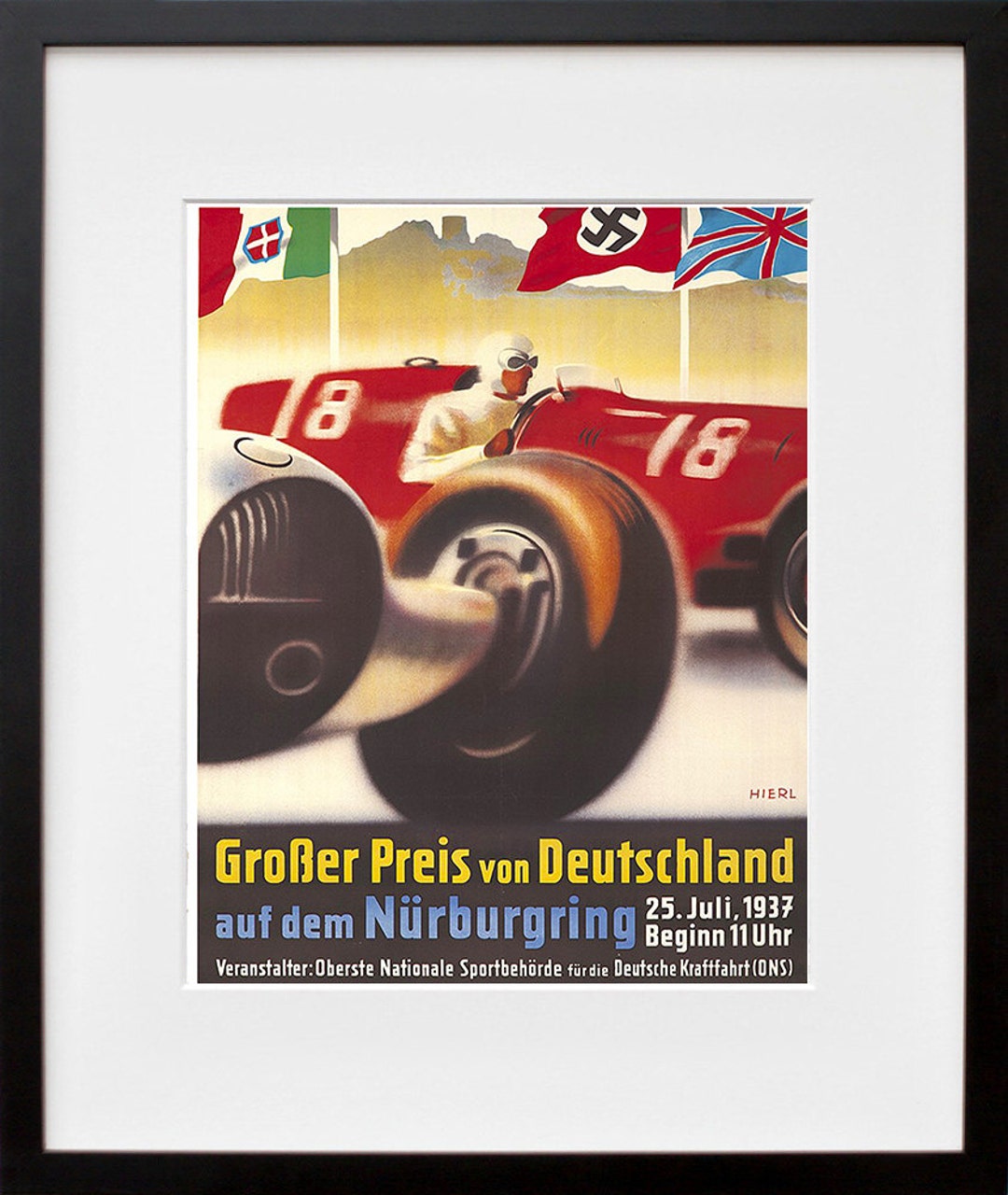 German Racing Art Travel Poster Print Wall Decor XR123 - Etsy