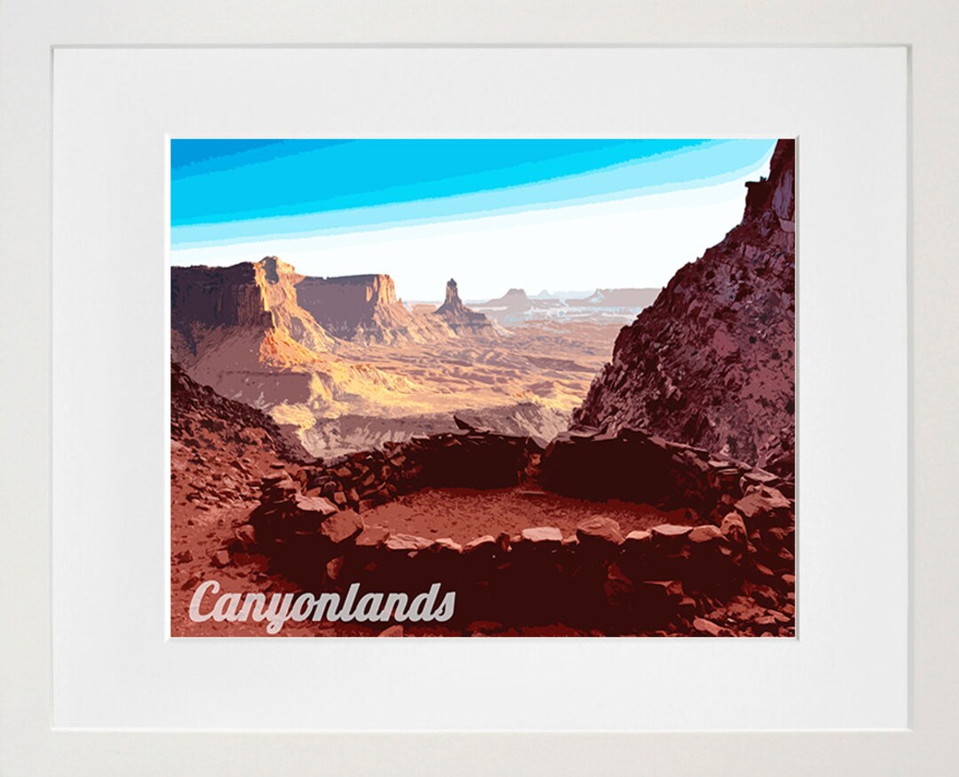 Canyonlands National Park Poster Utah Travel Art Print Home Decor ZB17 ...