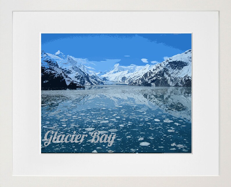 Glacier Bay National Park Poster Travel Art Print Home Decor - Etsy