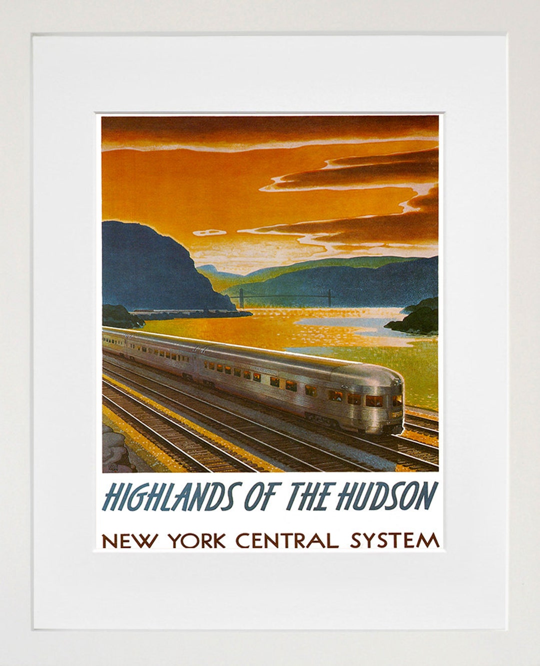 Train Decor Locomotive Art Travel Poster Retro Print XR156 - Etsy