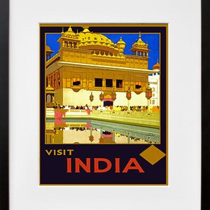 Travel Print India Poster Vintage Art Wall Decor (ZT233) - Etsy