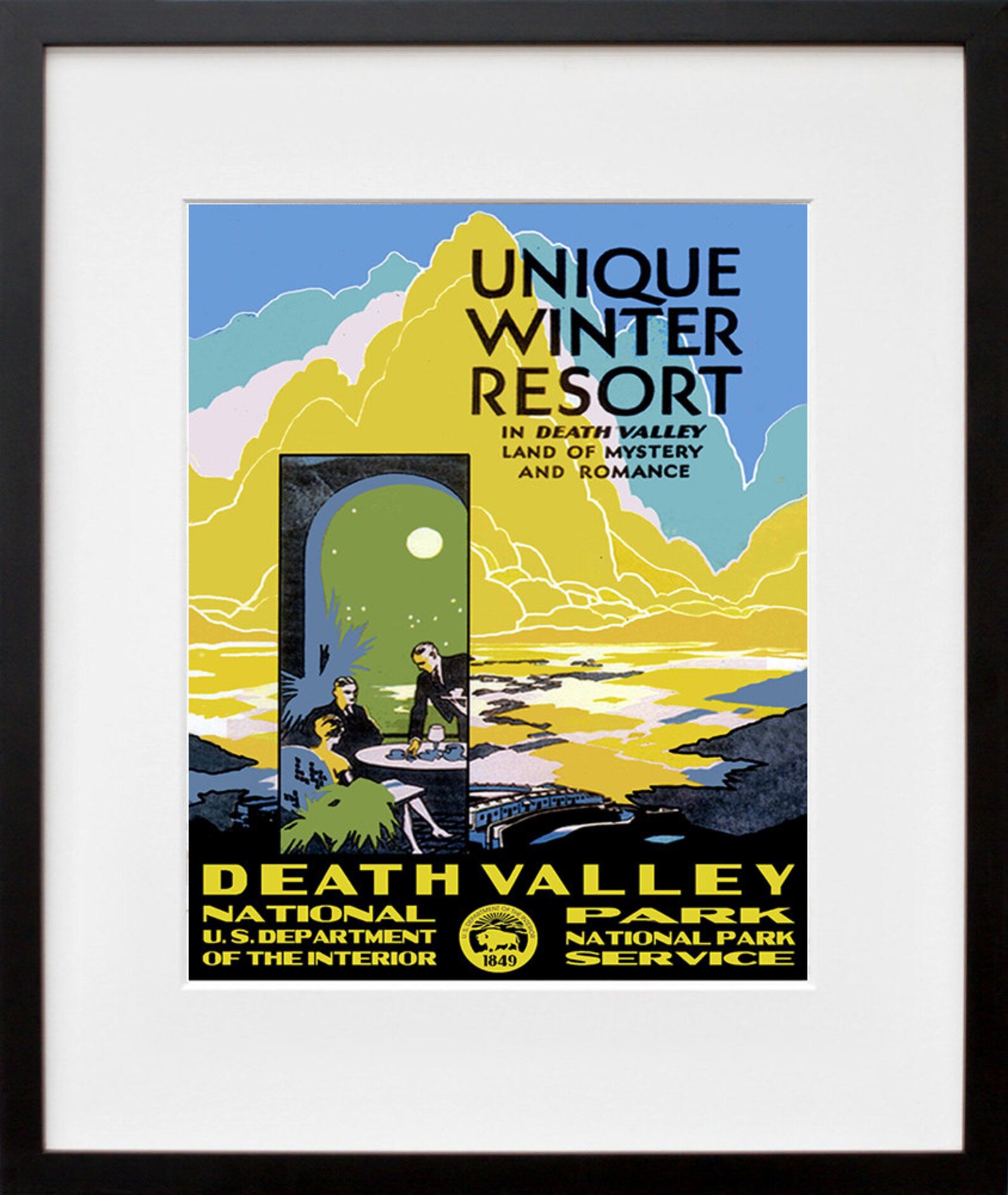 Death Valley National Parks Travel Poster Vintage Art Print - Etsy