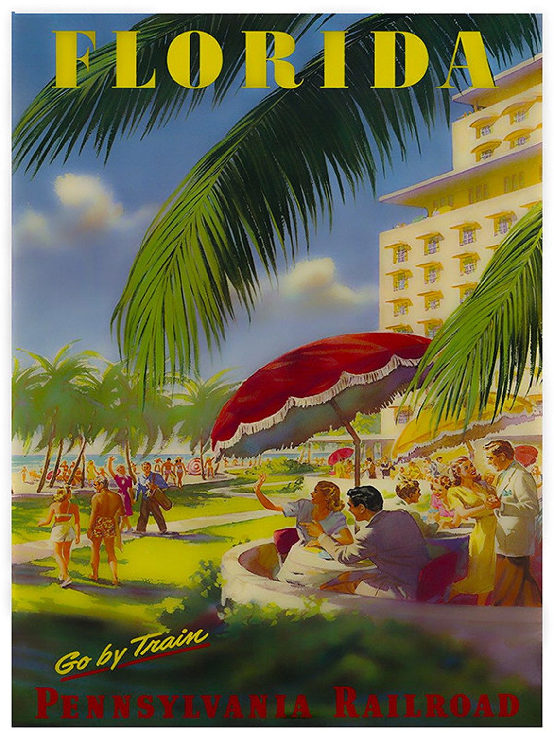 Florida Wall Art Print America Vintage Travel Poster TR79 - Etsy