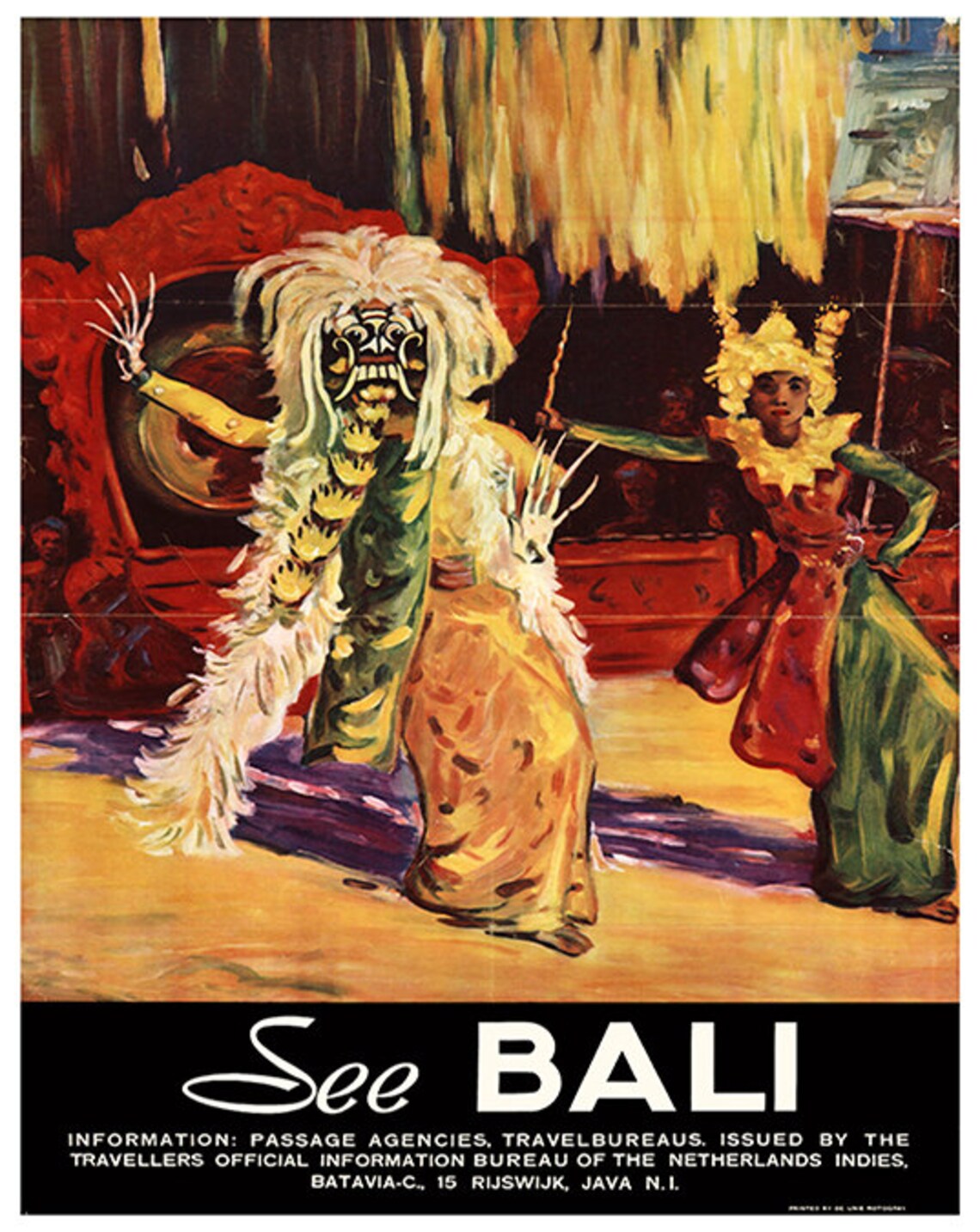 Bali Travel Poster Art Print Home Decor XR179 - Etsy