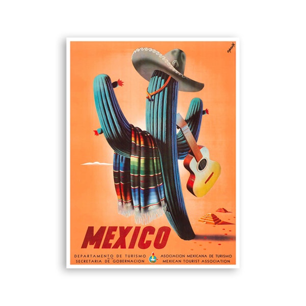 Mexico Travel Poster - Etsy