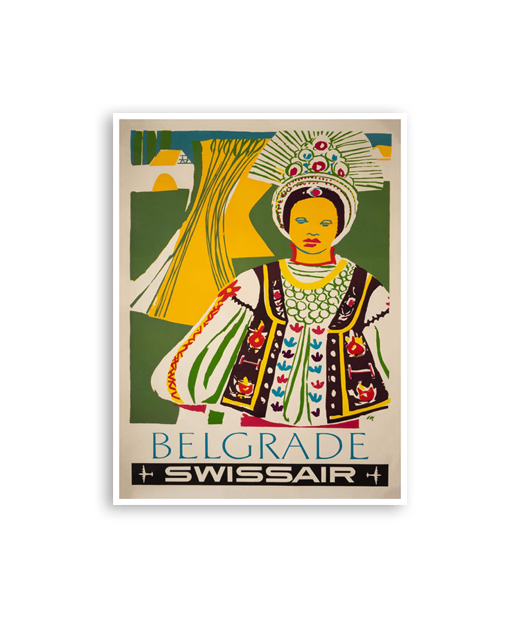 Belgrade Serbia Art Travel Poster Tourism Print XR3092 | Etsy