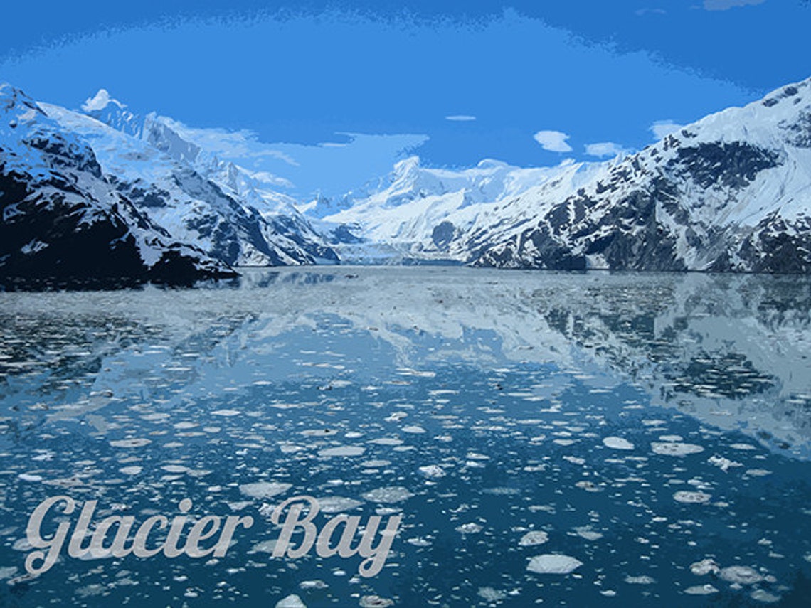 Glacier Bay National Park Poster Travel Art Print Home Decor - Etsy
