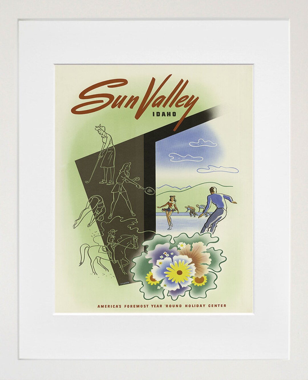 Sun Valley Art Resort Print Idaho Travel Poster (tr106)a - Etsy