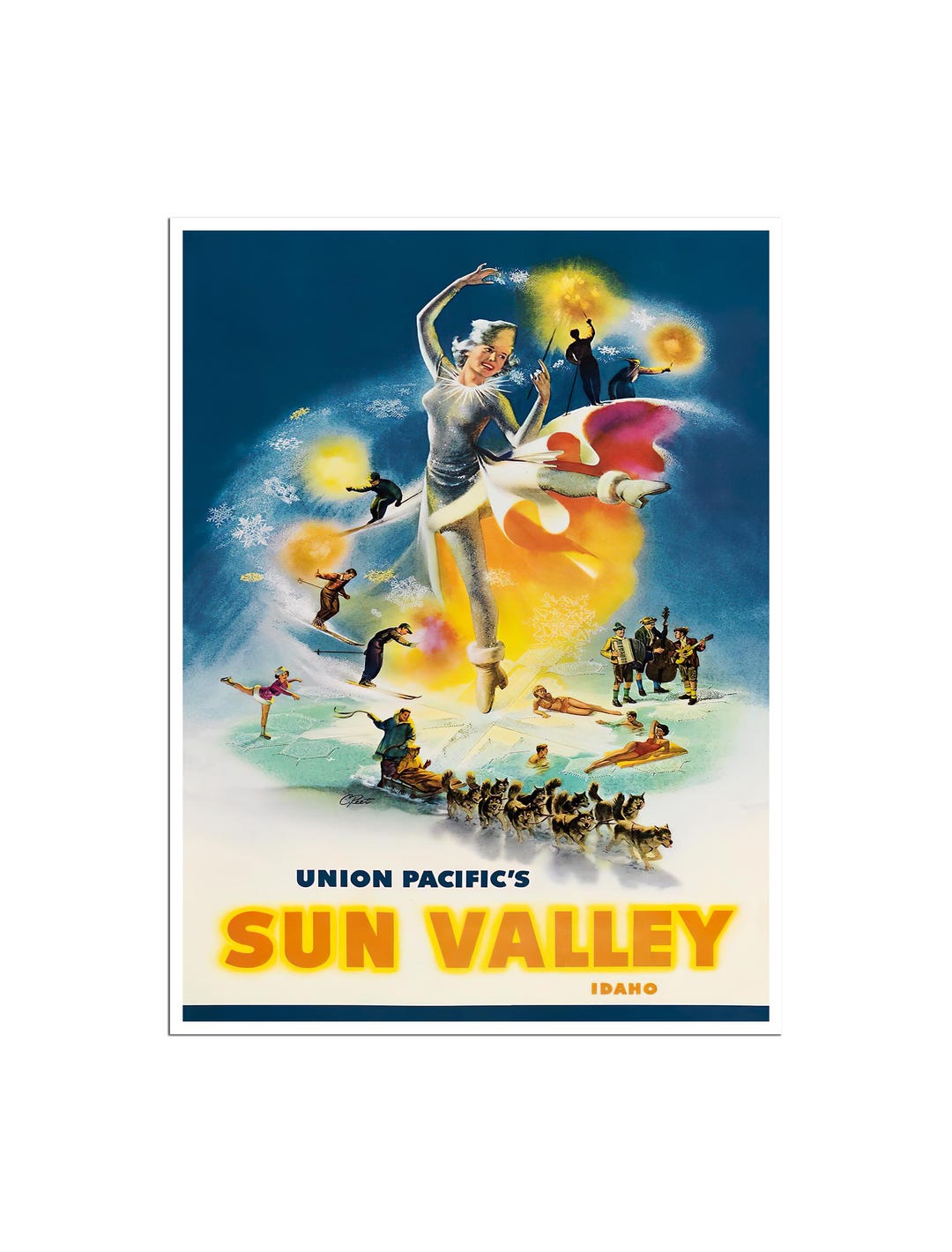 Idaho Travel Art Sun Valley Poster Print Ski Home Decor (XR195) - Etsy