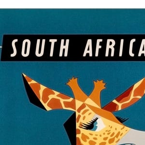 Travel Poster South Africa Art Print Vintage African Home Decor (XR1926 ...