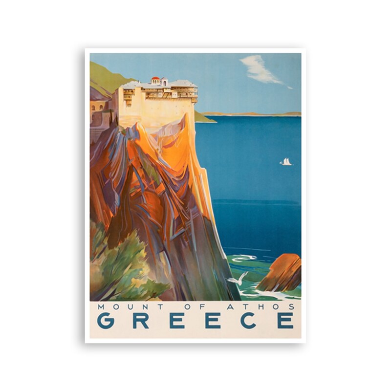 Greek Travel Poster - Etsy