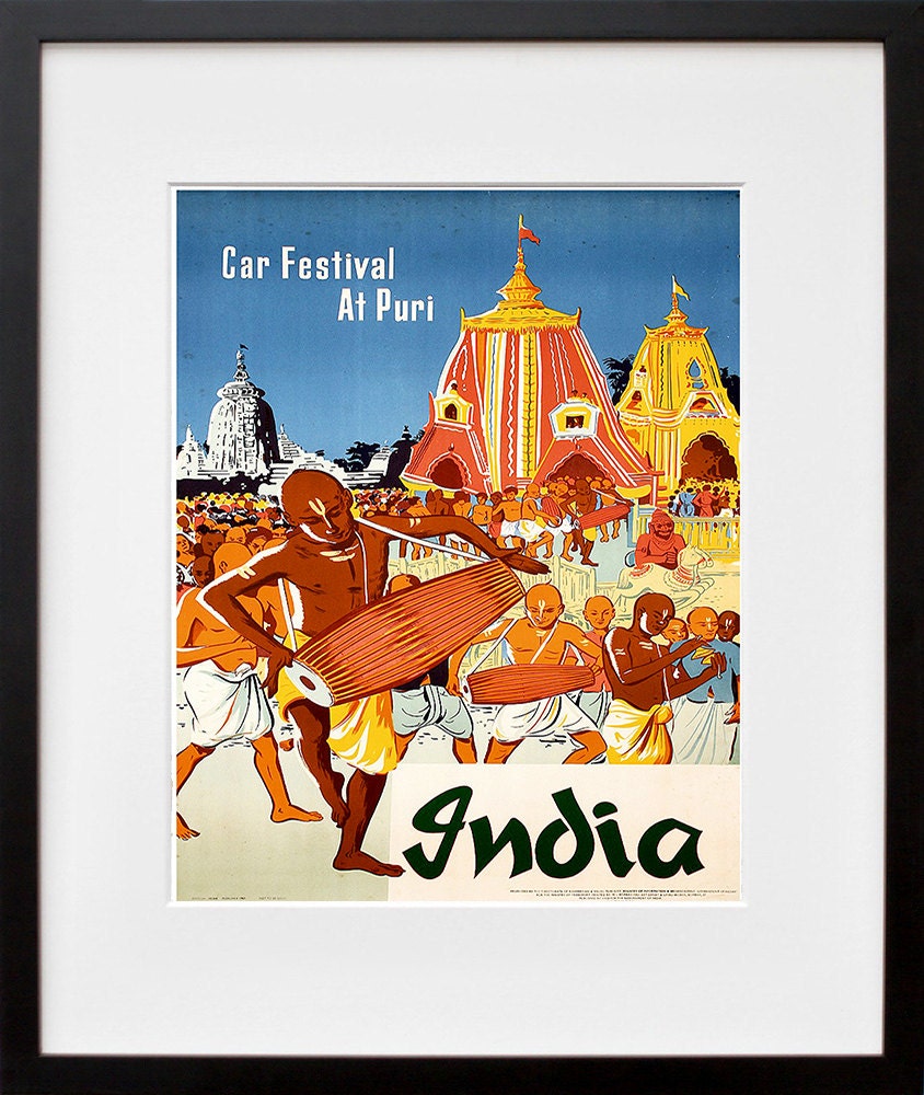 India Travel Poster Indian Wall Art Print Home Decor ZT613 | Etsy