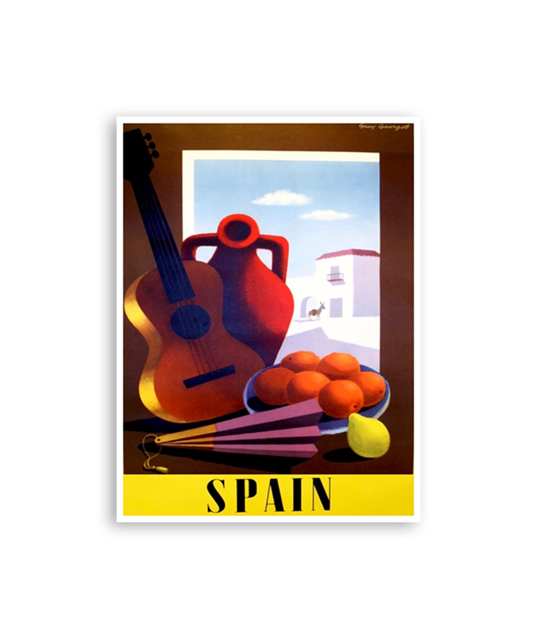 Spanish Art Spain Travel Poster Print (zt532)a - Etsy